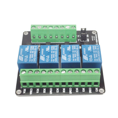 4-Channel Relay Module With Optocoupler Isolation 5V