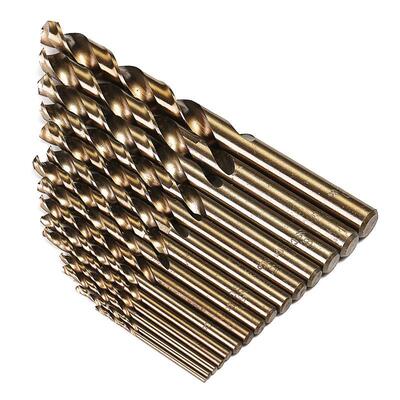 15pcs Cobalt Drill Bits Wood Working HSS Co Shank 1.5-10mm T