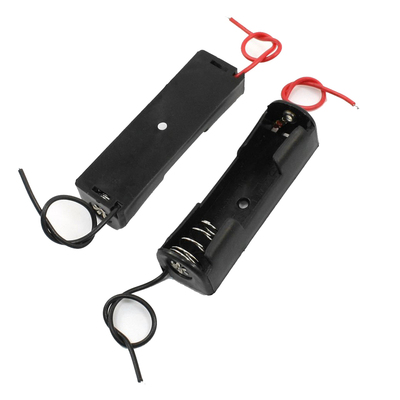 2pcs Spring Clip Black 1 x 1.5V AA Battery Case Holder