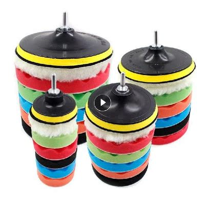 Car Polishing Sponge Pads Kit Buffing Waxing Foam Tool