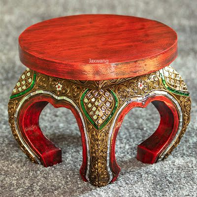 Designer Living Room Stool Ins Solid Wood Small Stool