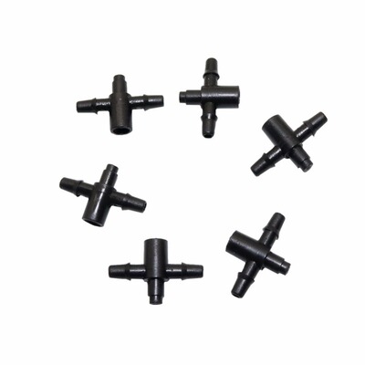 2000pcs 3/5mm hose splitters barbed Tee Shunt Connection
