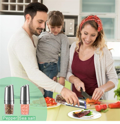 Automatic Salt Pepper Grinder Stainless Steel Gravity