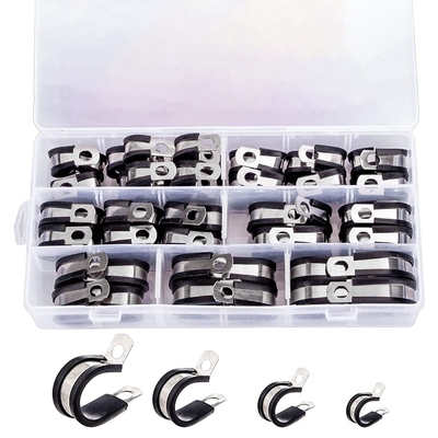 304 Stainless Steel Cable Clamp Rubber Pads, Pipe Clamps