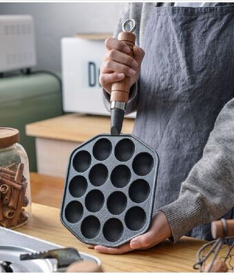 12 Cavities Takoyaki Pan Takoyaki Maker Octopus Small Balls