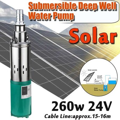 Becornce Water Pump 24V 26W 40m Deep Well Solar Water Pump D