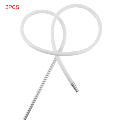 2 Pcs Shisha Hose Aluminum Stem Silicone Shisha Tube Shisha