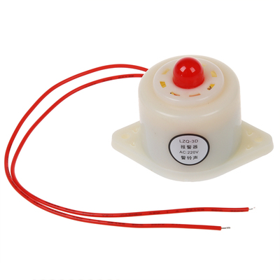 BJ3 AC220V Industrial LED Blinker Red Alarm Siren Buzzer 10
