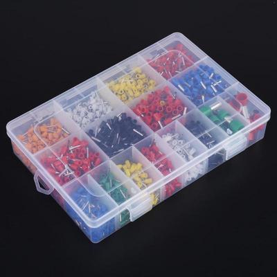 2120pcs Wire Copper Crimp Connector Insulated End Terminal 2