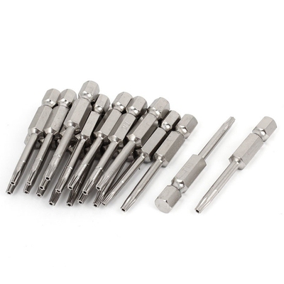 20 Pcs 50mm Length T10 Head Magnetic Security Torx Screwdriv