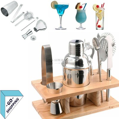 5pcs/set Stainless Steel Cocktail Shaker Mixer Wine Martini