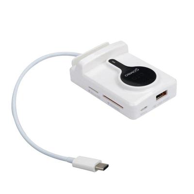 Type C Male OTG Card Reader+2.0 HUB 3 Ports Multi Function C