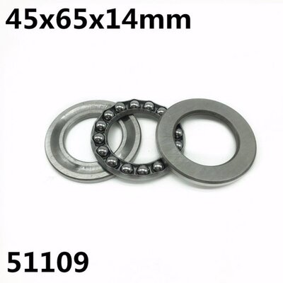 2Pcs 51109 45x65x14mm Axial Thrust Ball Bearings 8109 High q