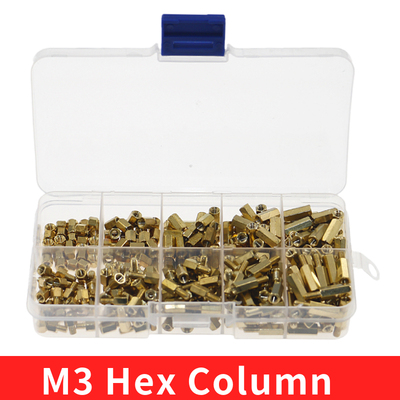 300Pcs/box 10value x 30pcs M3 Male-Female Brass Hex Column S