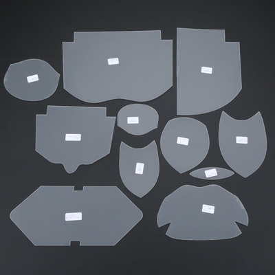 39 Pieces Plastic Patchwork Templates Semi-transparent