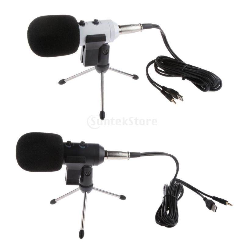 USB Studio Condenser Recording Microphone Mic w Desktop For_虎窝淘