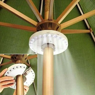 Patio Umbrella Light Tent Camp Light 28 Pole LEDs Lawn Lamp