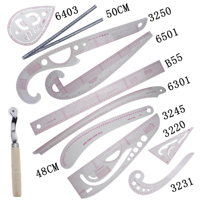 9PCS/SET Cutting Ruler Sewing Feet Tailor-Foot Put Yardstick