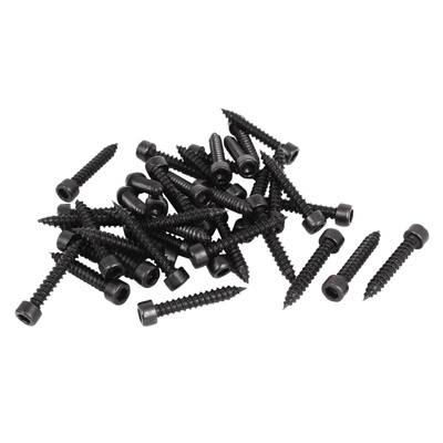 5mmx30mm Threaded Carbon Hexagon Head Self Tapping Screws 50