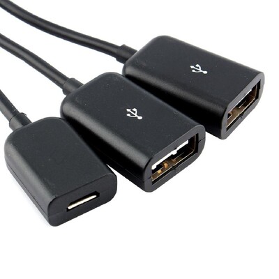 Biggest 3 in 1 Micro USB Power OTG Hub Cable Adapter Convert
