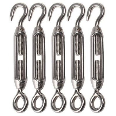 5 pcs M4 Hook & Eye Turnbuckle Wire/Rope Tension Tighten