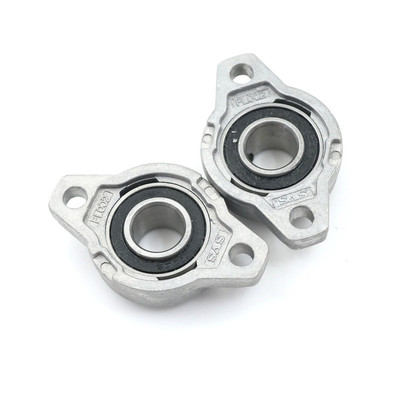 2PCS 15mm KFL002 FL002 Self Aligning PilBlock Flange Bearing