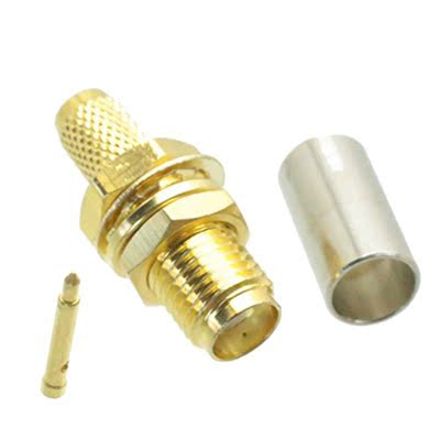 10Pcs RP SMA Female Plug RF Coax Connector Crimp RG58 RG142