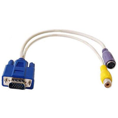 BestOfferBuy - Cable Adaptateur VGA PC Male vers S-Video RCA