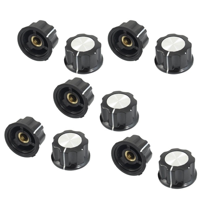 10 Pcs 33mm Top Rotary Knobs for 6mm Dia. Shaft Potentiomete