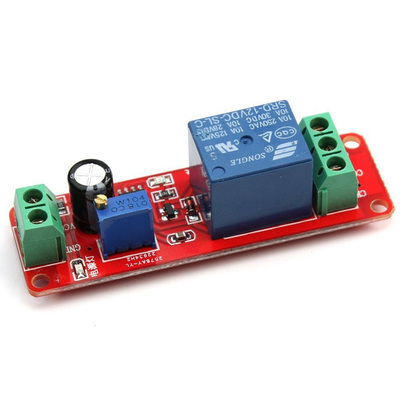Red DC12V Pull Delay Timer Switch Relay Module 0 to10 Second