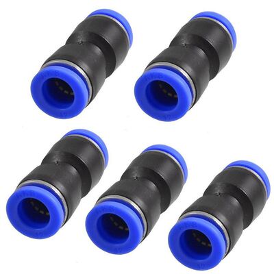 5 Pcs Straight 2 Ways Coupler Quick Joint Push in Fittings 1