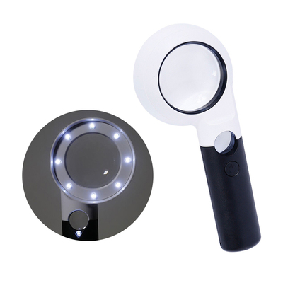 7X 20X Magnifier 9 LED Jewelry Appreciation Reading Magnifie