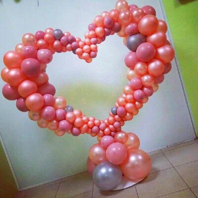 Heart Shaped Balloon Arch DIY Balloon Arch Garland Balloon