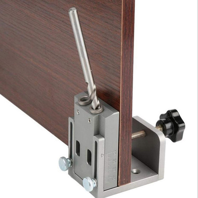 Woodworking Pocket Hole Locator Jig Kit Wood Doweling Hole P