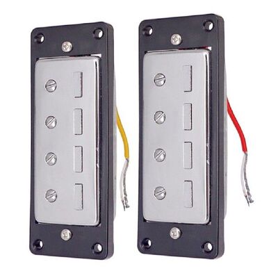 Mini Humbucker Pickup Pickups Bridge Neck Set for 4 String