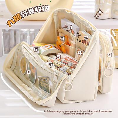 9-Layer Large Capacity Pen Case Multi-functional Pencil Box