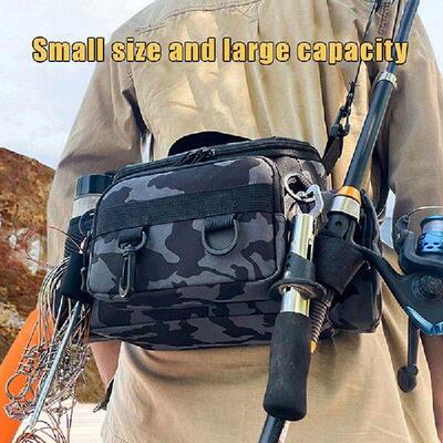 Fishing Tackle Shoulder Bag Storage Bag Portable Fishing