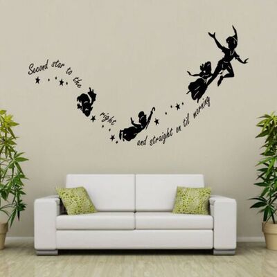 Tinkerbell second star to the right Peter pan Wall Stcker