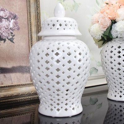 Ceramic Ginger Jar Vase Decorative Universal Porcelain Jar