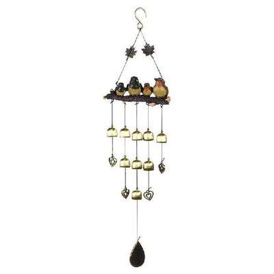 Vintage 4 Birds Wind Chime Garden Windchimes For Outdoor