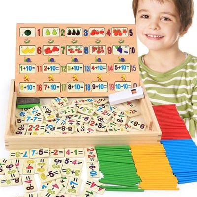 Wooden Children's Early Learning Maths Beginner Teaching