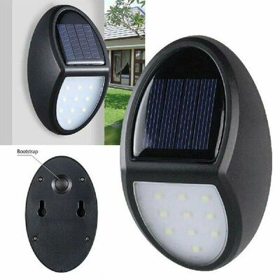 1Pc 10 LED Solar Wall Lamp IP65 Garden Fence Outdoor Yard