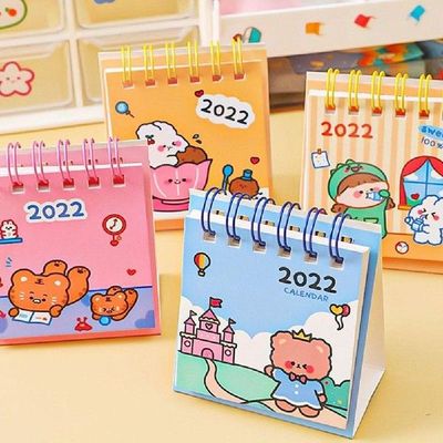 2022 Cute Cartoon Calendar Desktop Paper Mini Kawaii