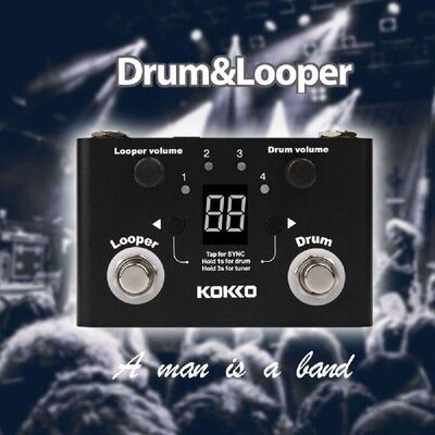Kokko Groove Loop Pedal Efek Gitar Mesin Drum Looper dengan