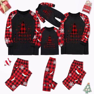 Christmas Pajamas Family Matching Outfits Christmas Letter