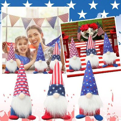 2022 Patriotic Independence Day Gnome Goblin Decoration