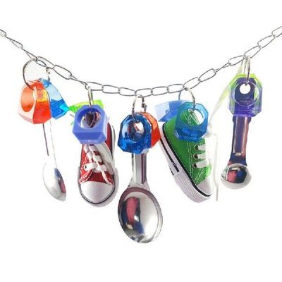 Mainan Gigit Burung Nuri Bersendok Besi Tahan Karat