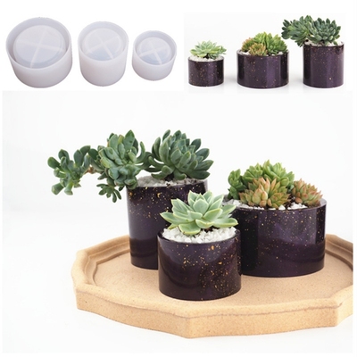 3D Plant Pot Molds Silicone Molds For Cement Succulent