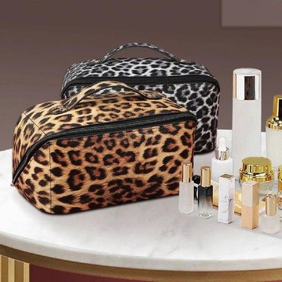 INS Leopard Print Cosmetic Bag Women Cosmetic Handbag