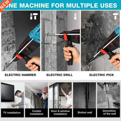 Hot Rechargeable Electric Impact Drill Rotary Hammer Brushle